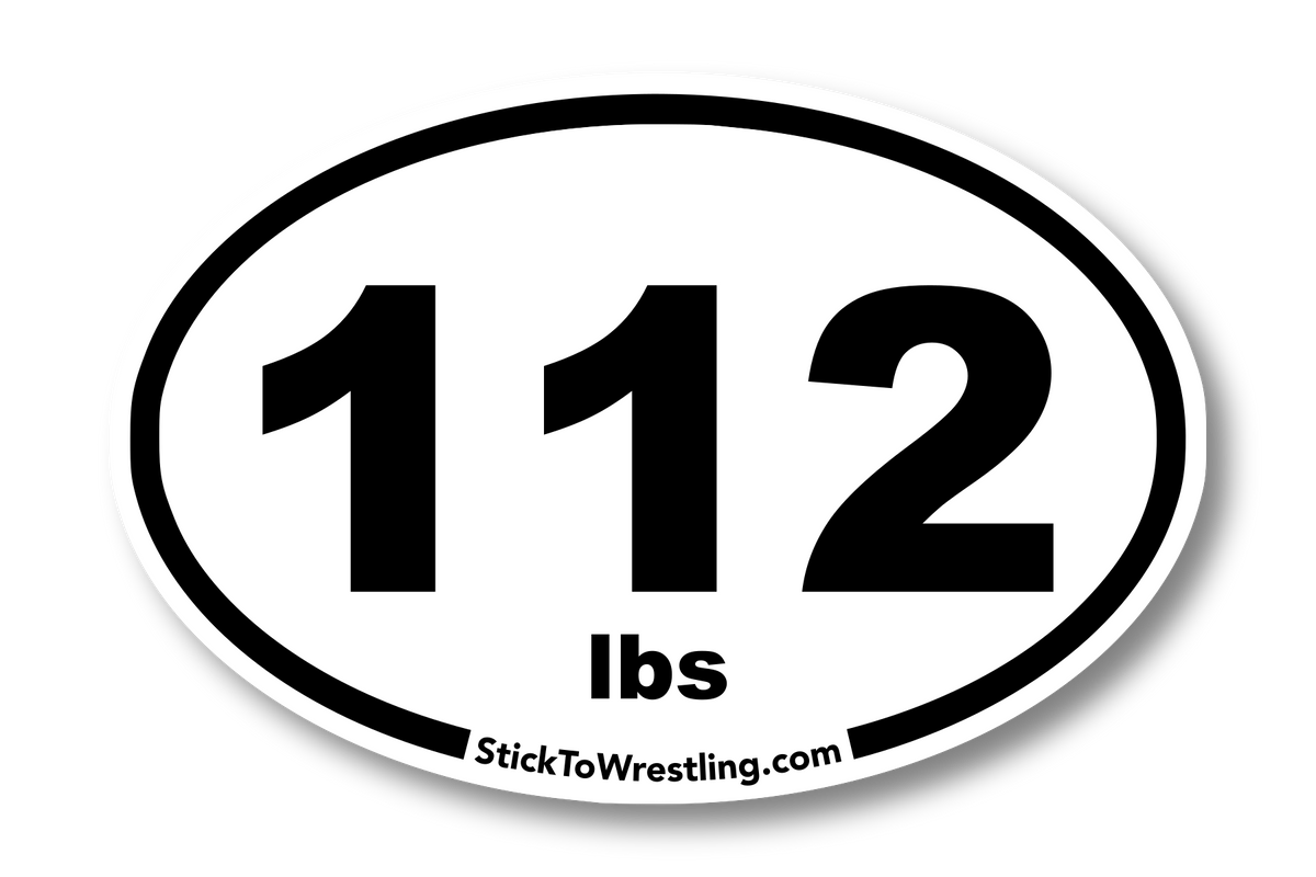 Old High School Wrestling Weight Class Sticker – Stick To Wrestling