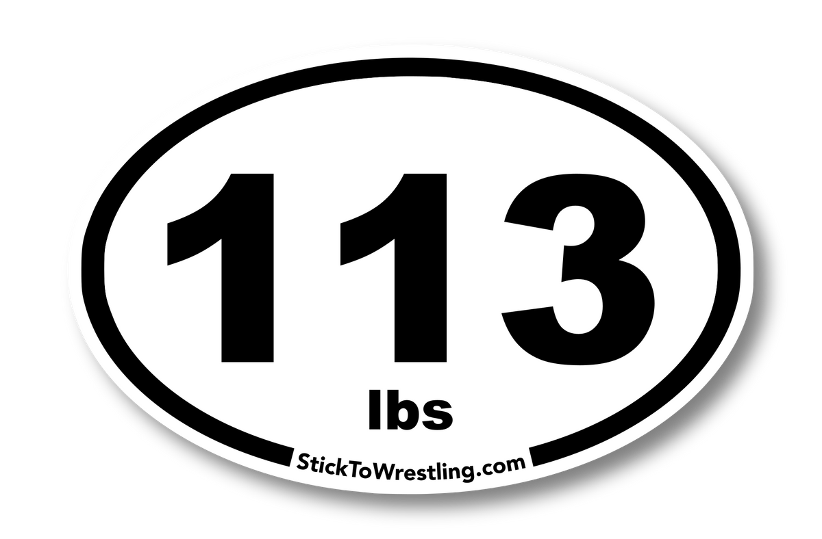 High School Wrestling Weight Class Sticker – Stick To Wrestling