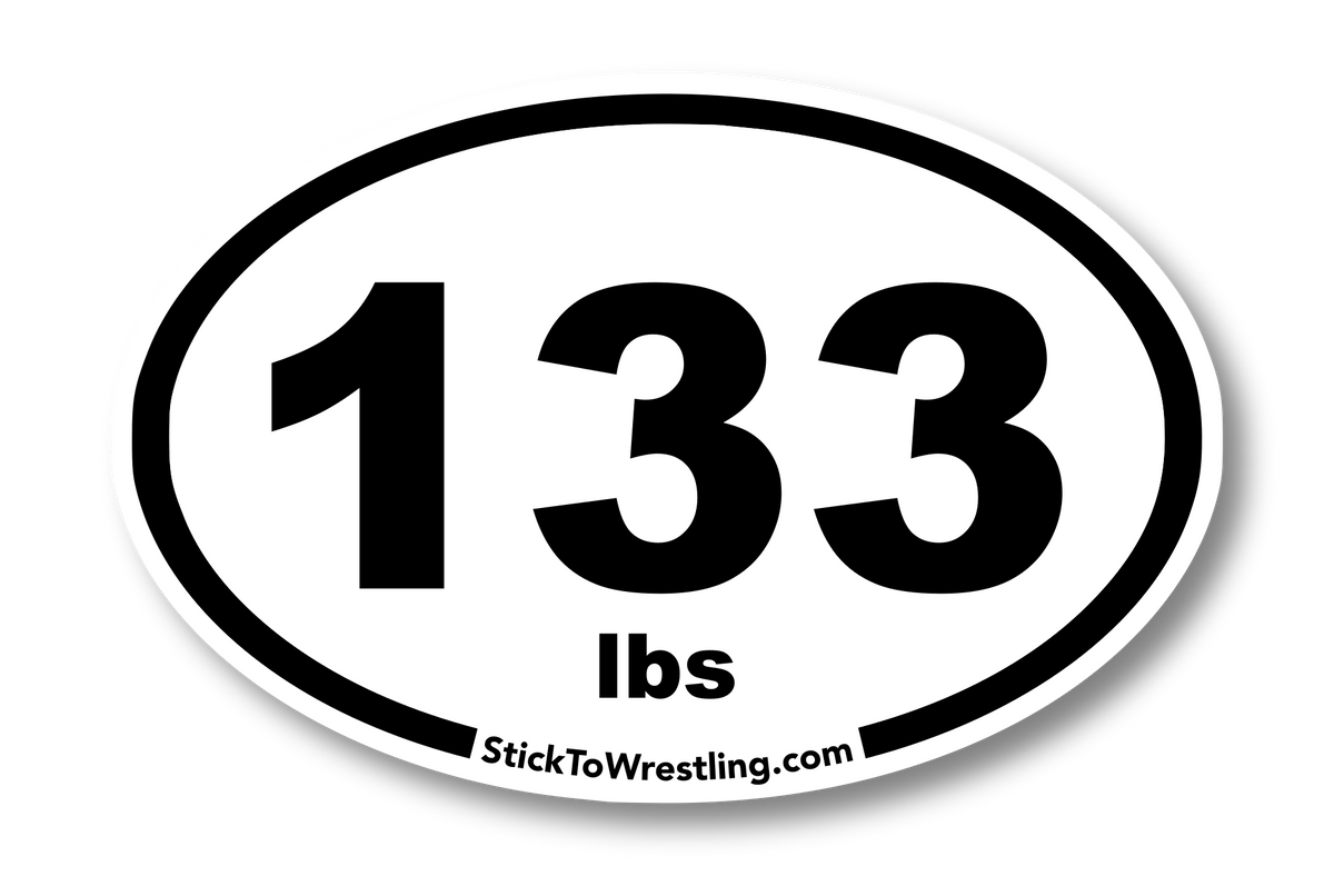 College Wrestling Weight Class Sticker – Stick To Wrestling