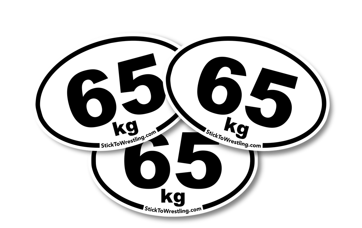 Men's Freestyle Wrestling Weight Class Sticker Three-Pack – Stick To ...